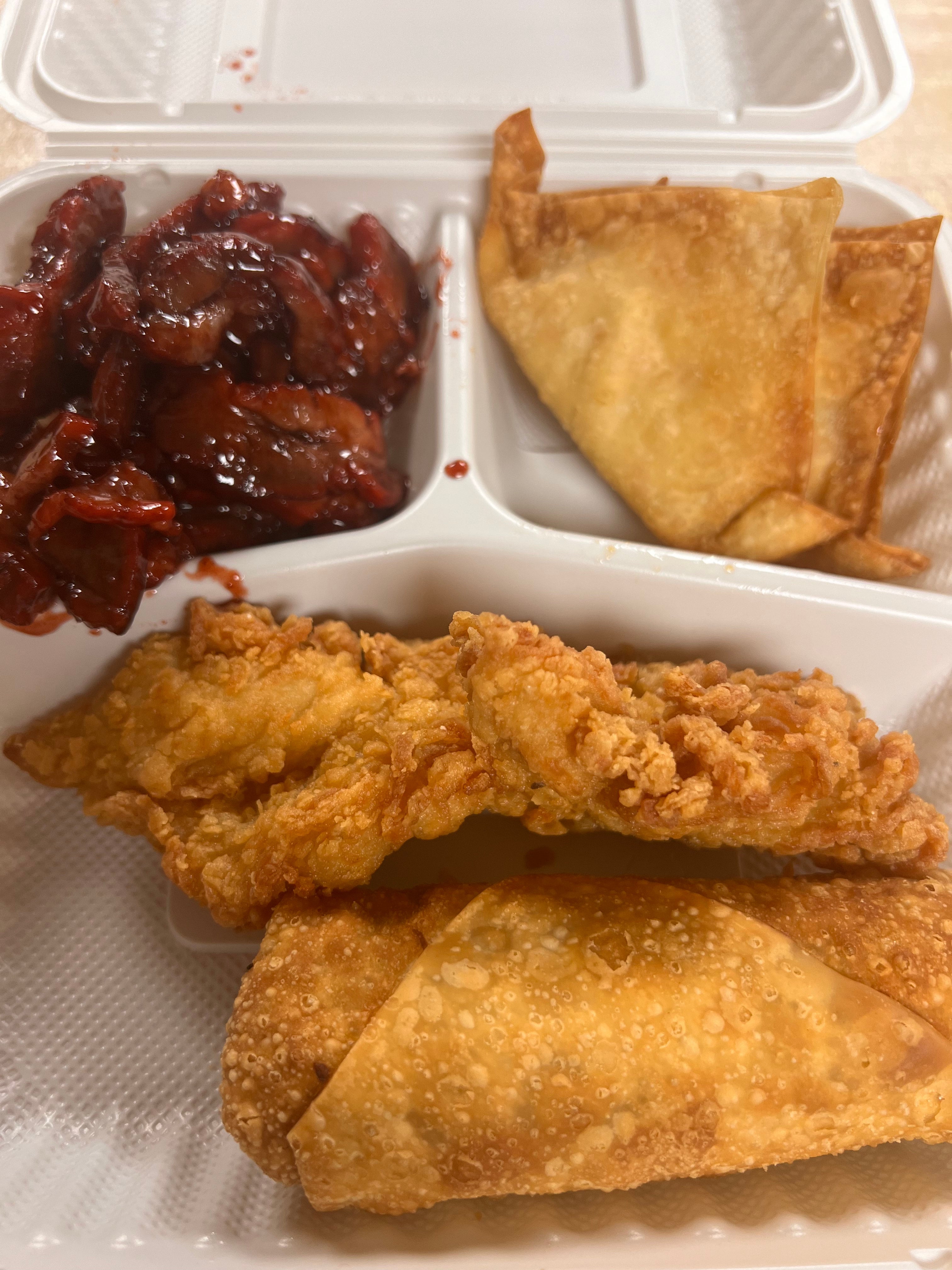 Appetizer Combo Platter | Lin's Takeout Kitchen